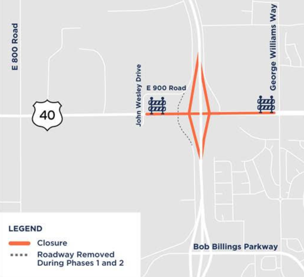 Kansas Highway 10 interchange at 6th Street to close for KDOT project ...